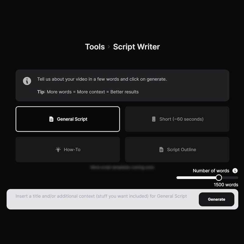 AI YouTube Script Writer | TubeMagic